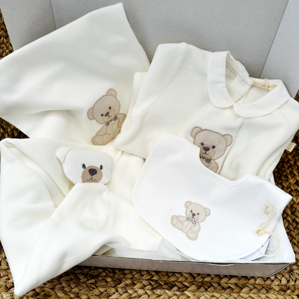 New In Baby Gi Ivory Unisex Teddy Velour Gift Set - PRE ORDER – The ...