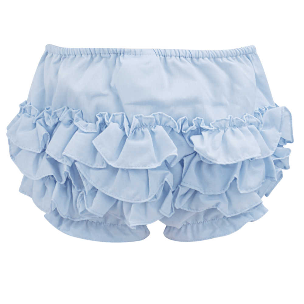 New In Sarah Louise Blue Frilly Pants – The Wardrobe Childrens Boutique